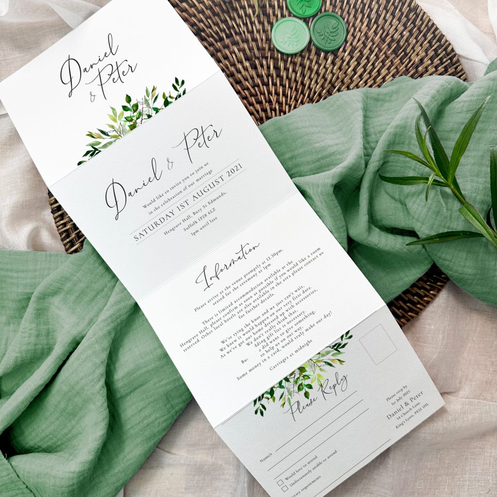 Bronte Wedding Place Cards | Wedding Stationery | Tops Designs