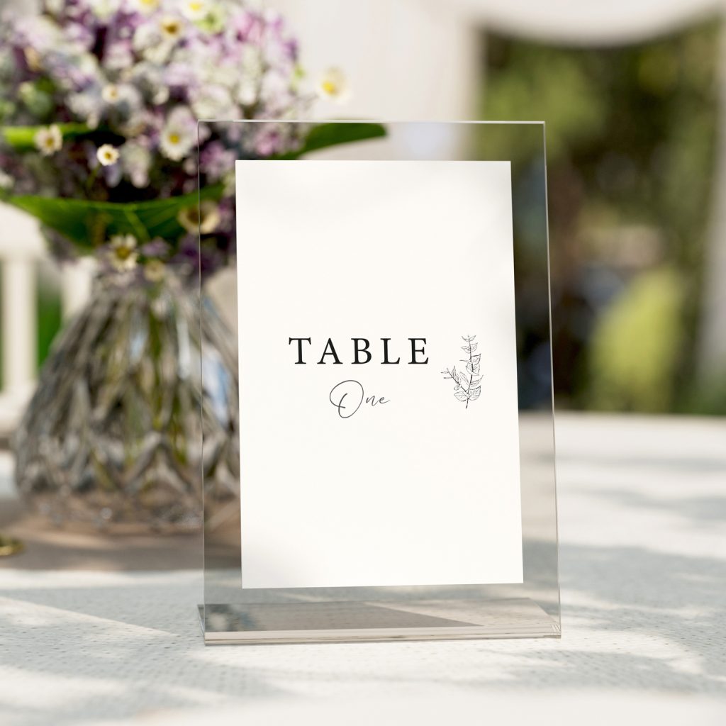Harrington Wedding Table Names | Wedding Stationery | Tops Designs