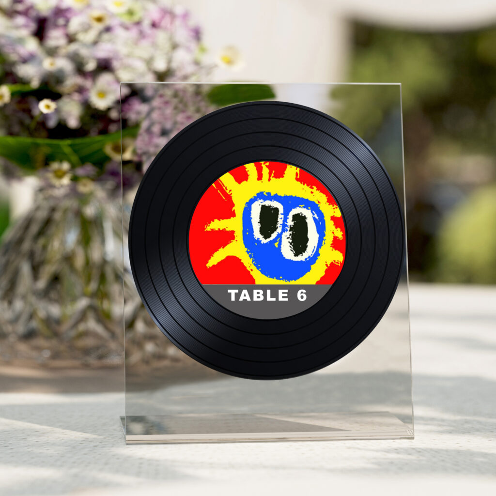 Record Wedding Table Names | Wedding Stationery | Tops Designs